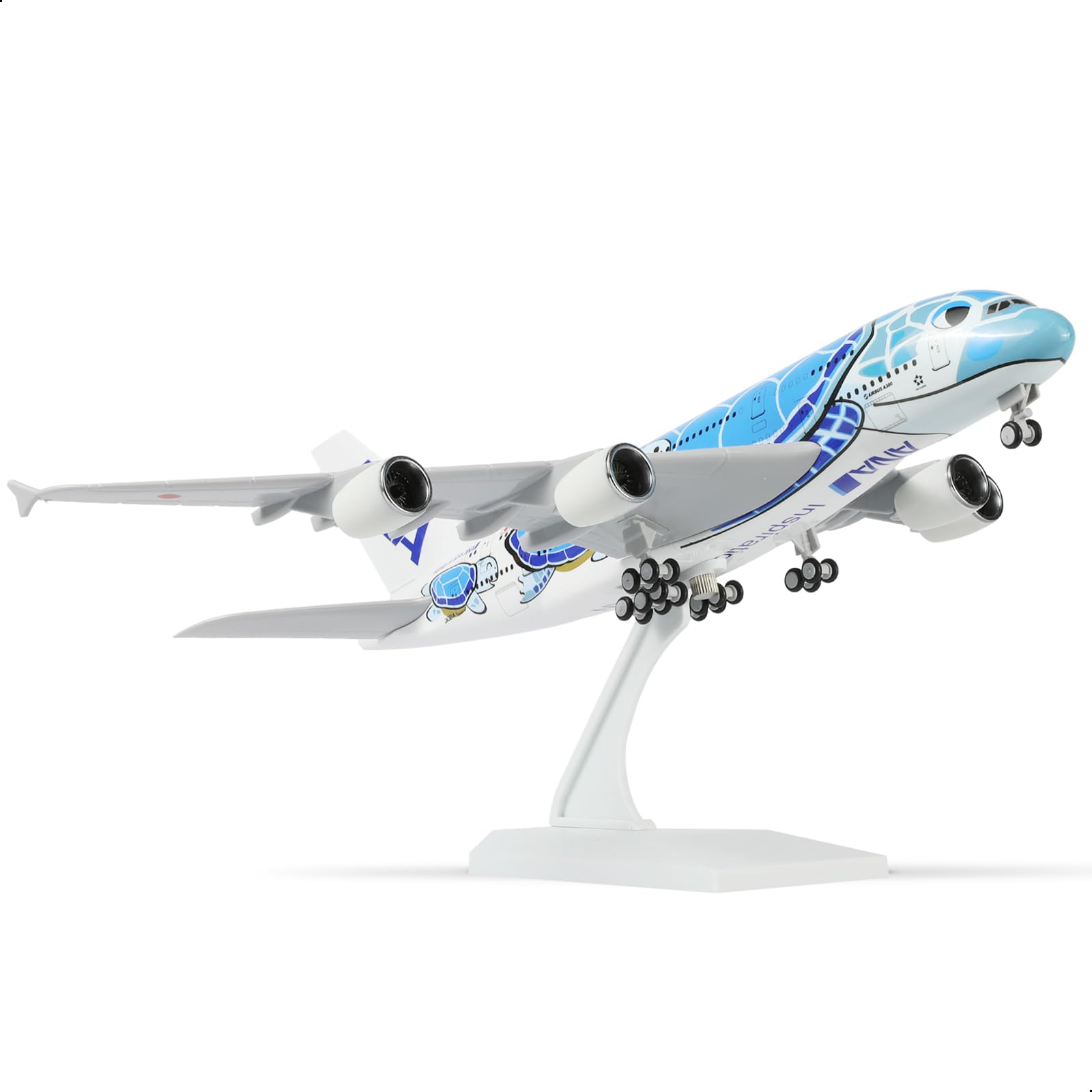 1/240 ANA "Flying Honu" Blue Turtle Airbus A380 Resin Airplane Model ...